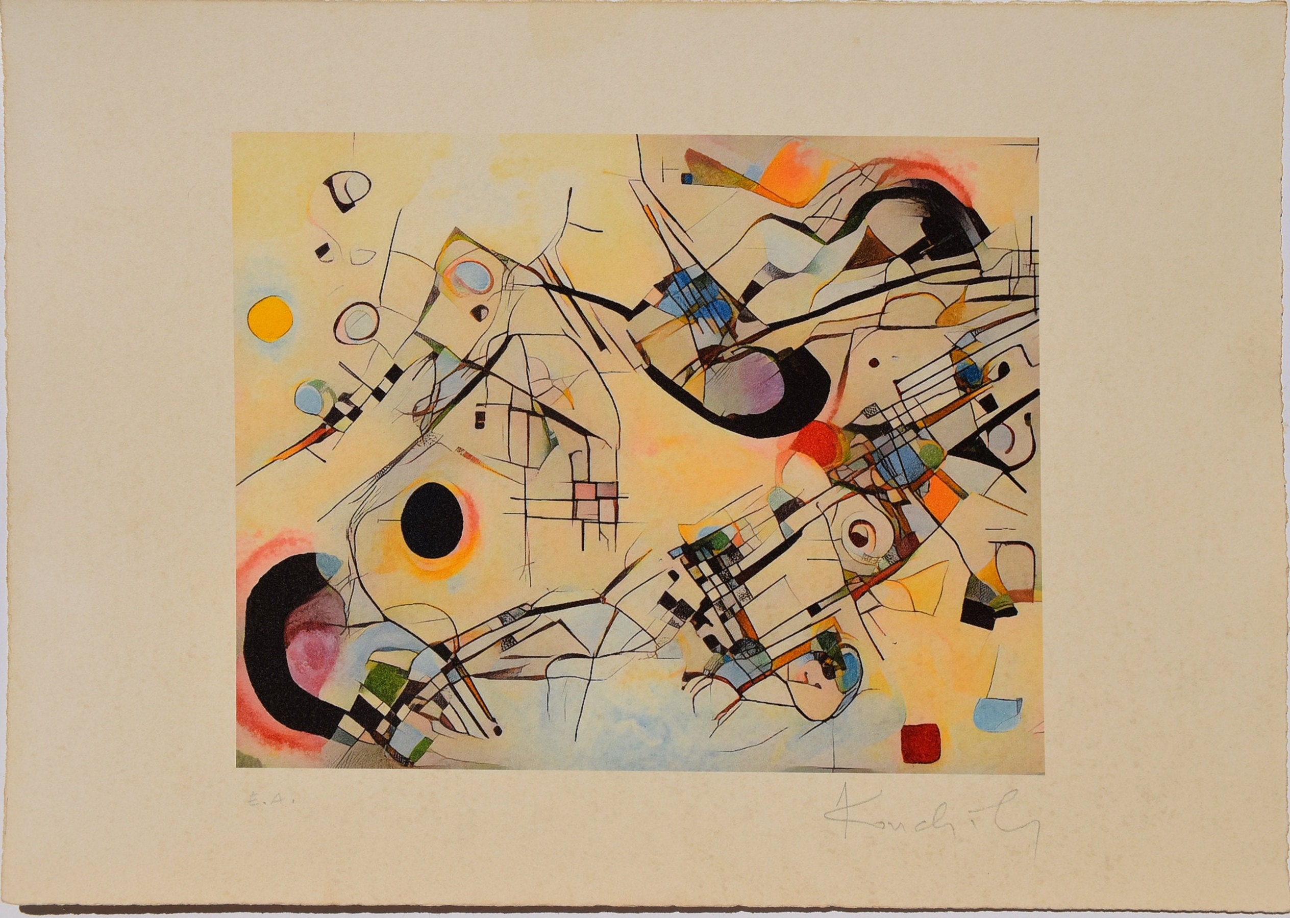 Wassily Kandinsky Lithograph Signed Limited Edition Art - Etsy