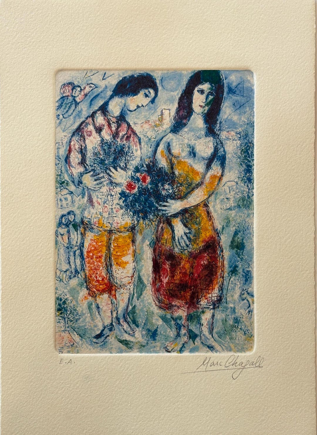 Marc Chagall Etching on Arches Paper, Limited Edition - Etsy
