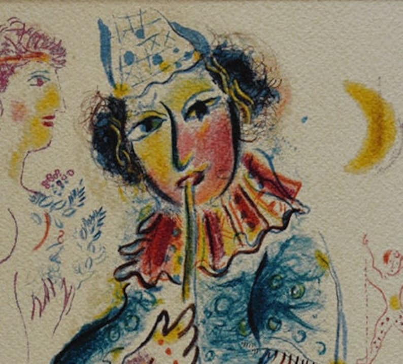 Marc Chagall Etching, Art Print, Engraving, Surrealism, Expressionism ...