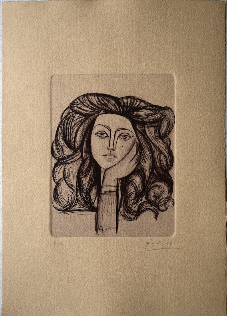 Pablo Picasso, Etching, on Arches Paper, Limited Edition - Etsy