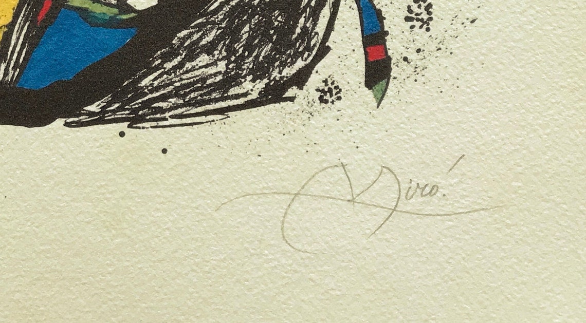 Joan Miró Lithograph Limited Edition Signed - Etsy