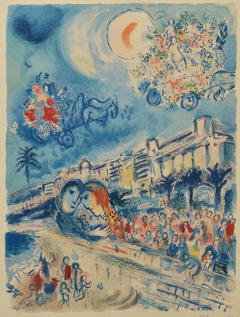 Marc Chagall Lithograph Limited Edition on Arches Paper - Etsy