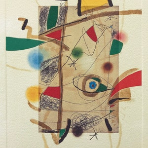 Joan Miró, Etching, Limited Edition, Art Print, Abstract Art - Etsy