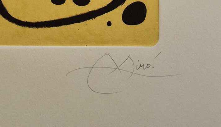 Joan Miró Etching Abstract Art Signed Limited Edition - Etsy