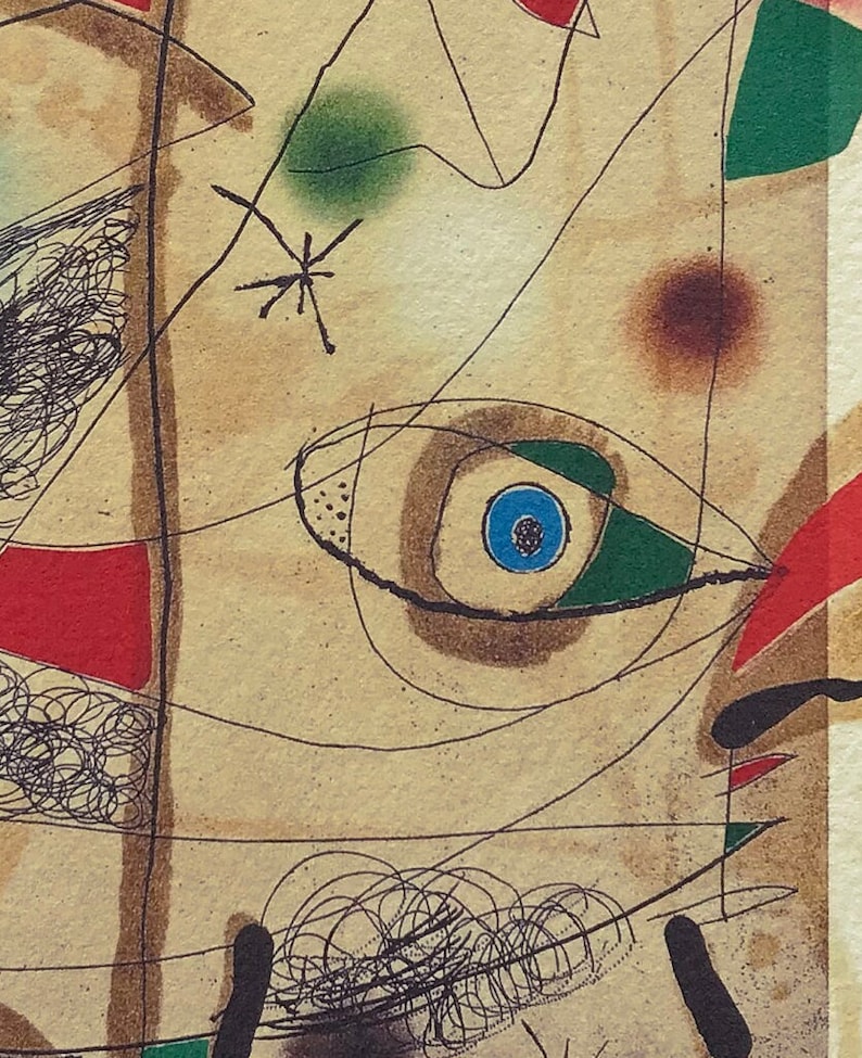 Joan Miró, Etching, Limited Edition, Art Print, Abstract Art - Etsy
