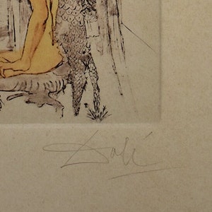 Salvador Dali, Etching, Limited Edition, Signed - Etsy