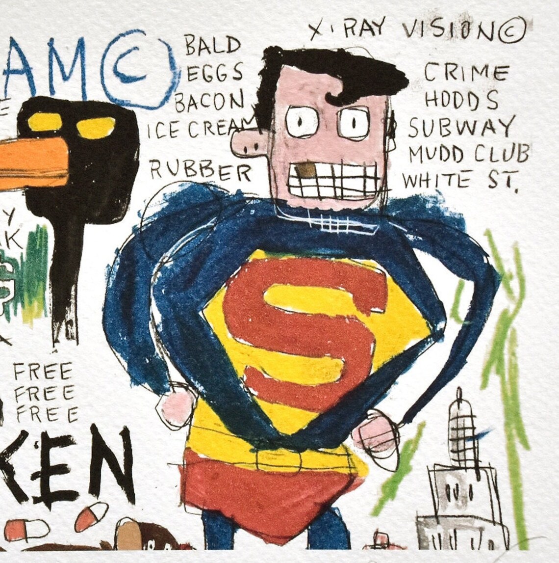JEAN-MICHEL BASQUIAT Lithograph Signed Edition - Etsy