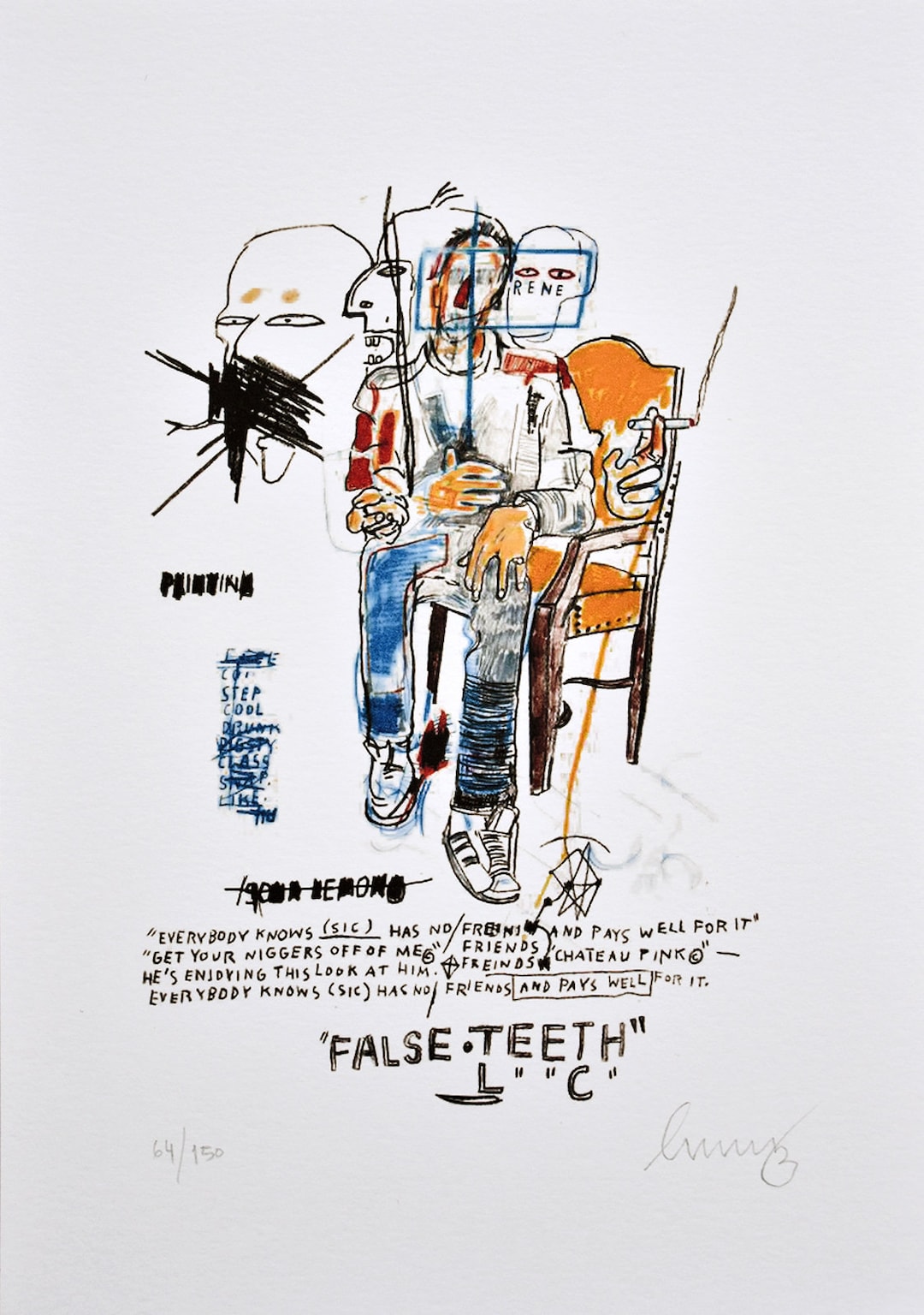 JEAN-MICHEL BASQUIAT Lithograph Signed Edition - Etsy