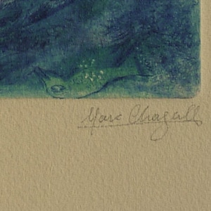 Marc Chagall Etching on Arches Paper, Limited Edition - Etsy