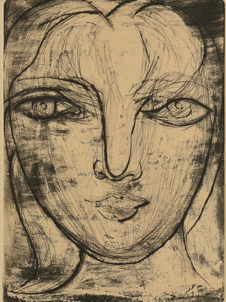 Pablo Picasso Etching on Arches Paper Limited Edition Art Print - Etsy