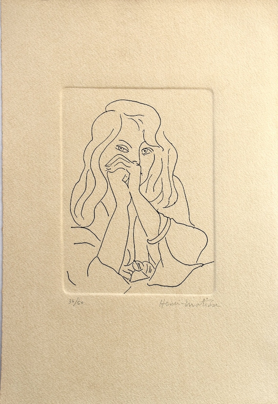 Henri Matisse Etching Engraving Limited Edition | Etsy