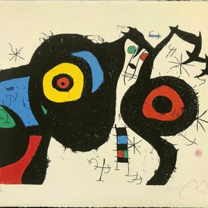 Joan Miró Lithograph Signed - Etsy
