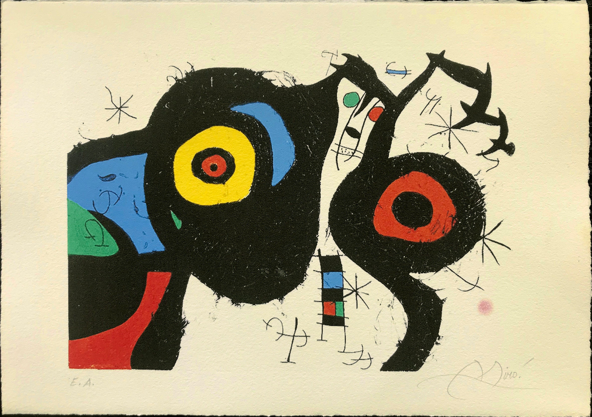 Joan Miró Lithograph Signed - Etsy
