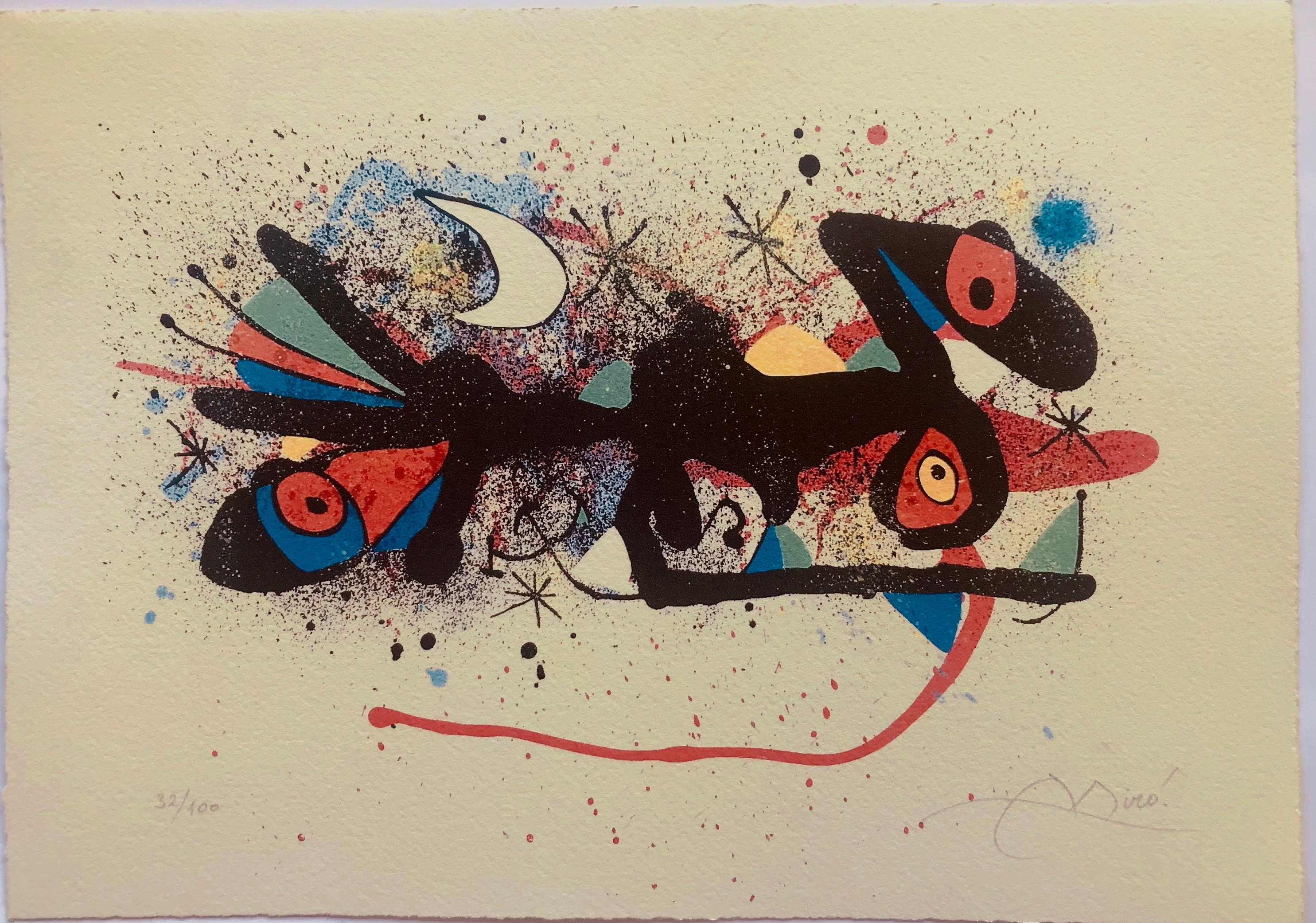 Joan Miró Lithograph Signed - Etsy