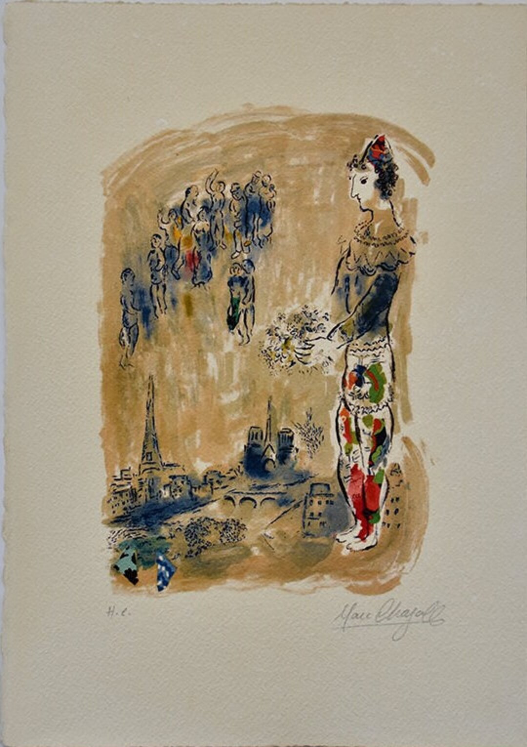 Marc Chagall Lithograph Limited Edition On Arches Paper Etsy