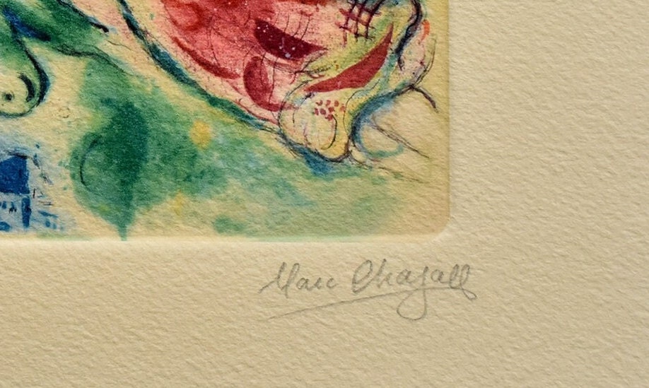 Marc Chagall Etching on Paper Art Print Engraving - Etsy