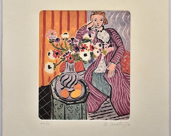 Henri Matisse Etching Engraving Limited Edition | Etsy