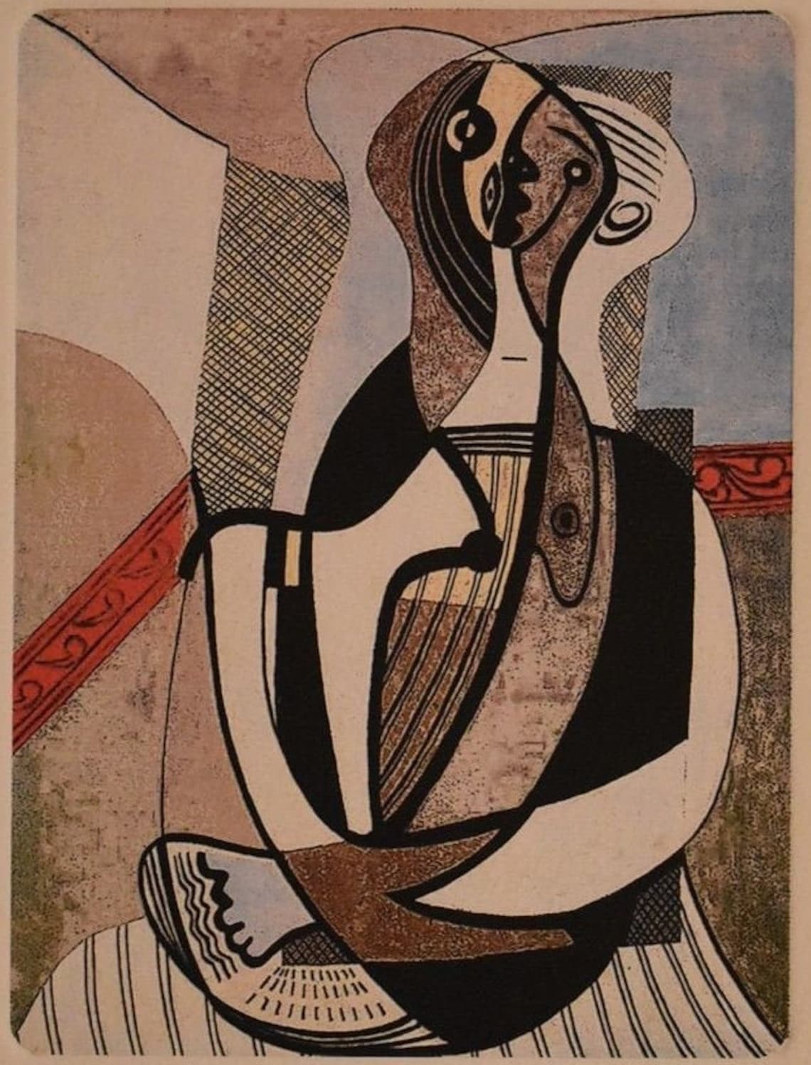 Pablo Picasso Etching on Arches Paper, Cubism, Art, Engraving, Limited ...