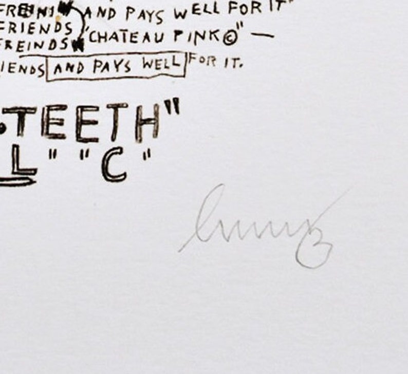 JEAN-MICHEL BASQUIAT Lithograph Signed Edition - Etsy