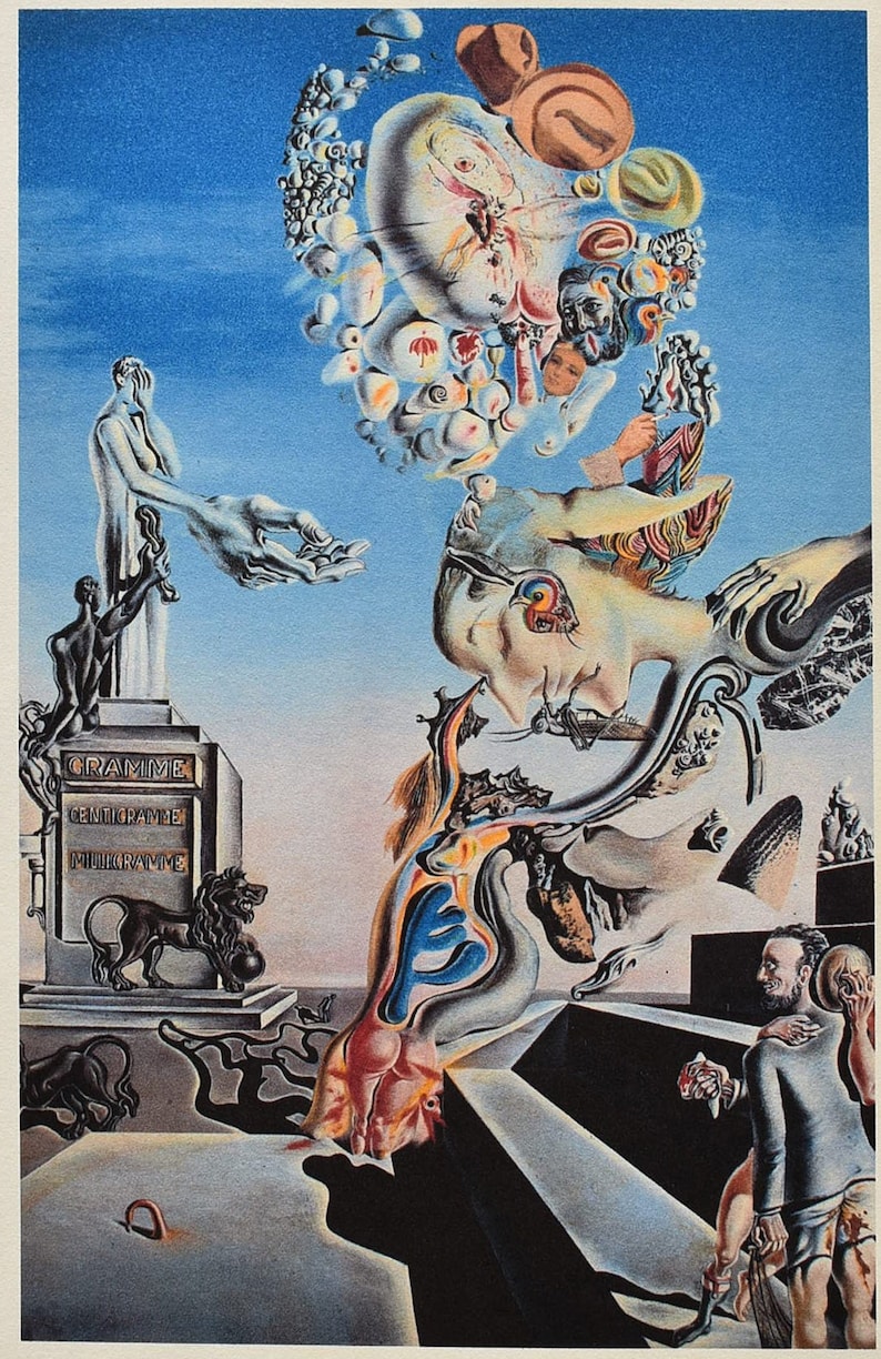 Salvador Dali, Lithograph, Limited Edition, Lithography, Art - Etsy