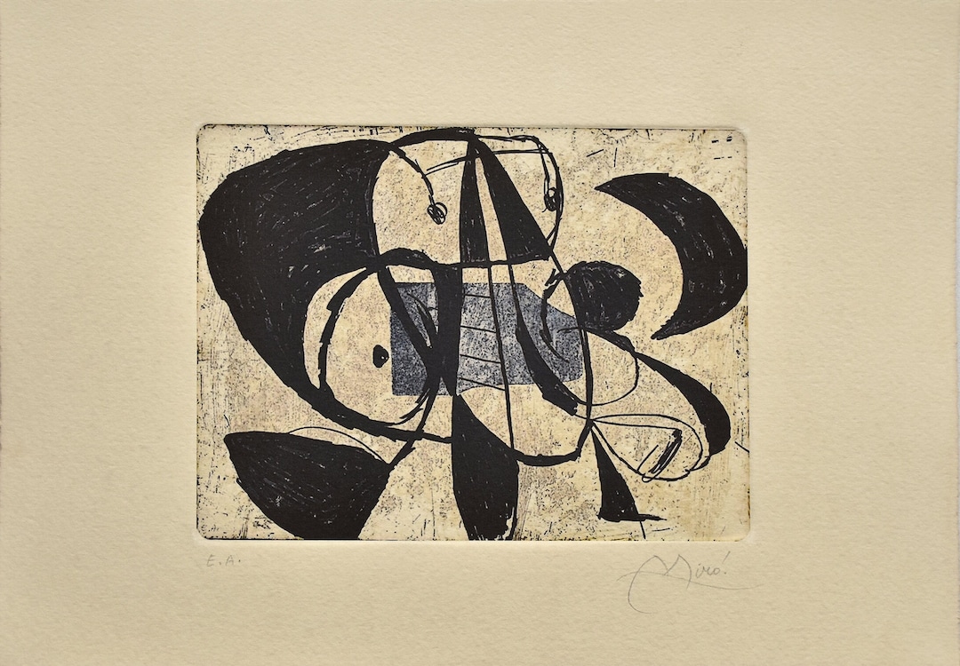 Joan Miró, Etching, Abstract Art, Limited Edition - Etsy