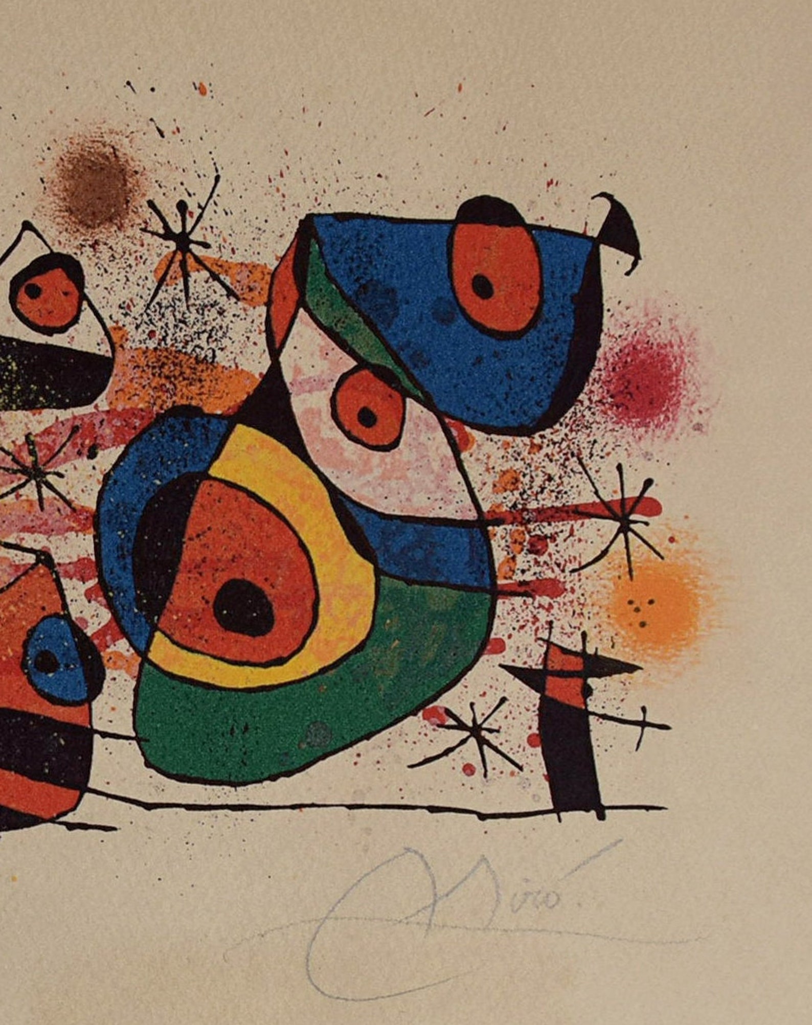 Joan Miró Lithograph Signed - Etsy