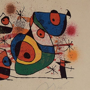 Joan Miró Lithograph Signed - Etsy