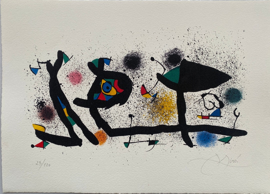 Miró Lithograph, Limited Edition, Joan Miró Art - Etsy