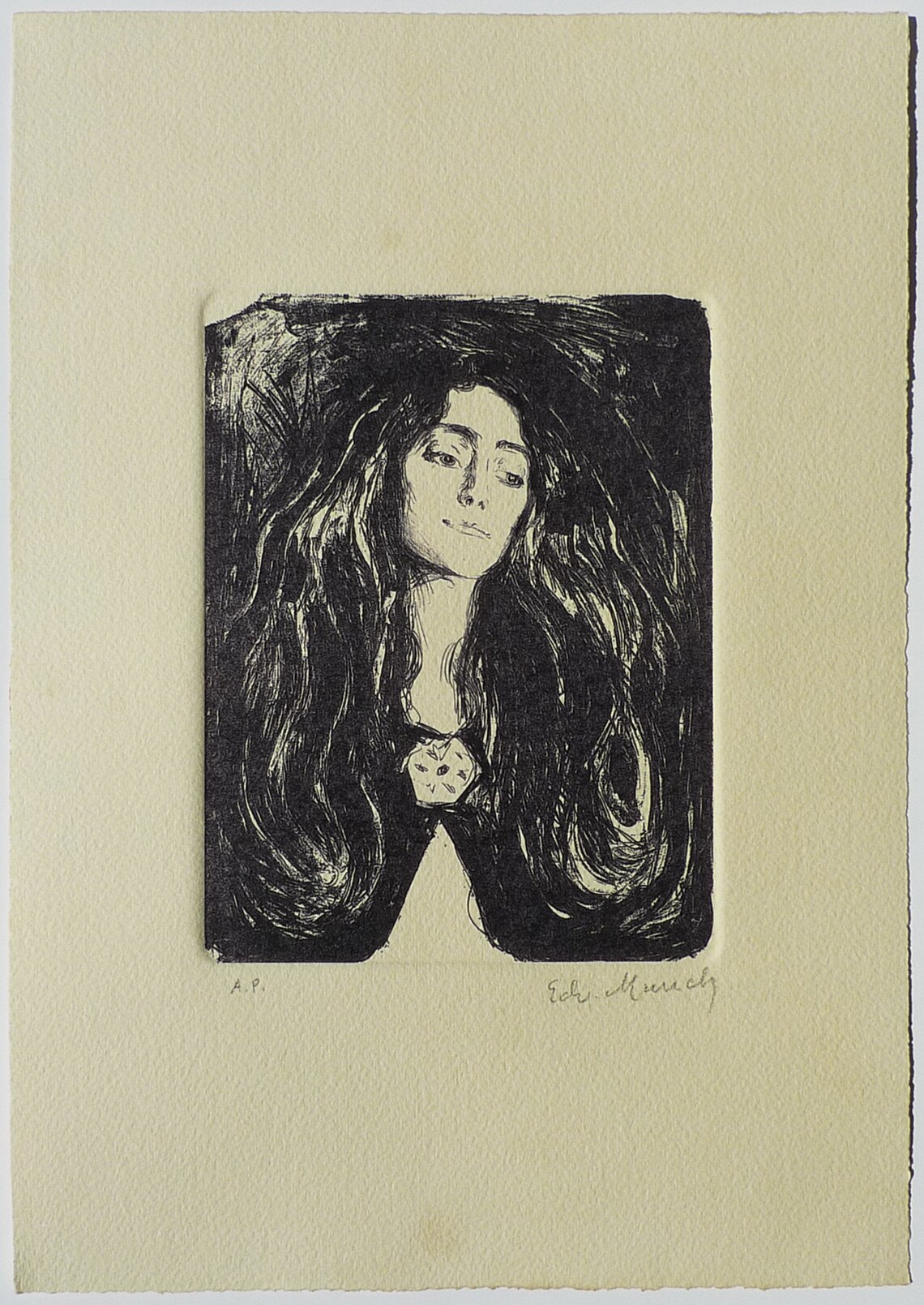 Edvard Munch A.P. Limited Edition Etching on Fine Art Arches - Etsy