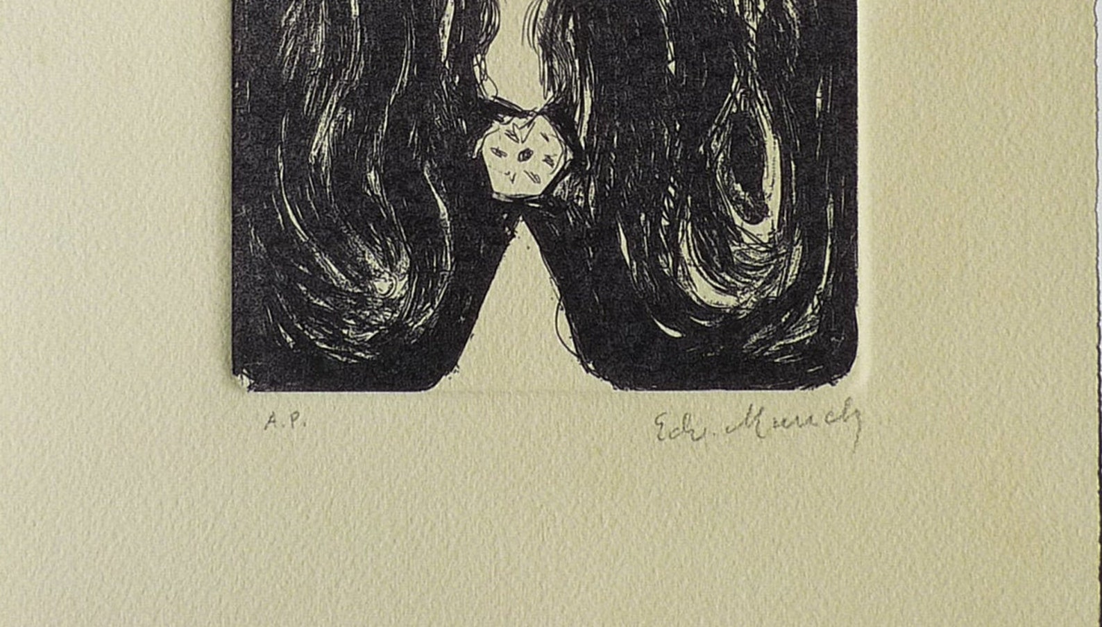 Edvard Munch A.P. Limited Edition Etching on Fine Art Arches - Etsy