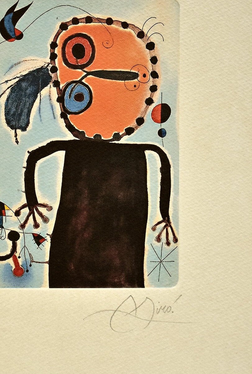 Joan Miró Etching Limited Edition Art Print - Etsy