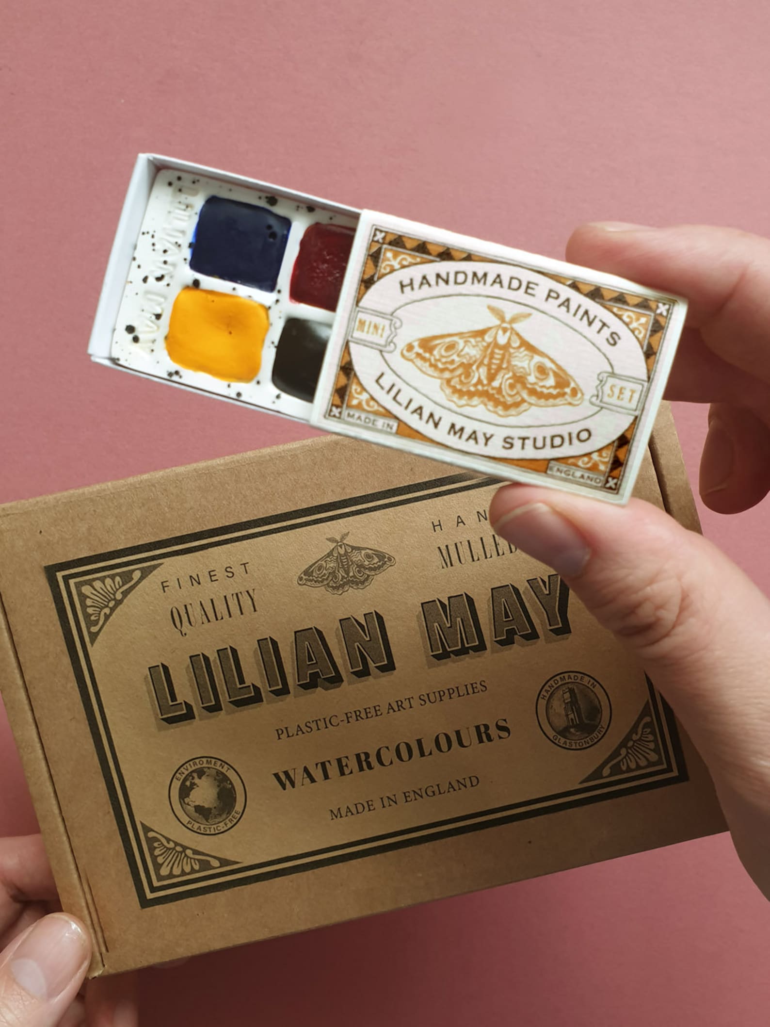 Handmade Watercolour Paint Set, Ceramic Matchbox Palette - Etsy