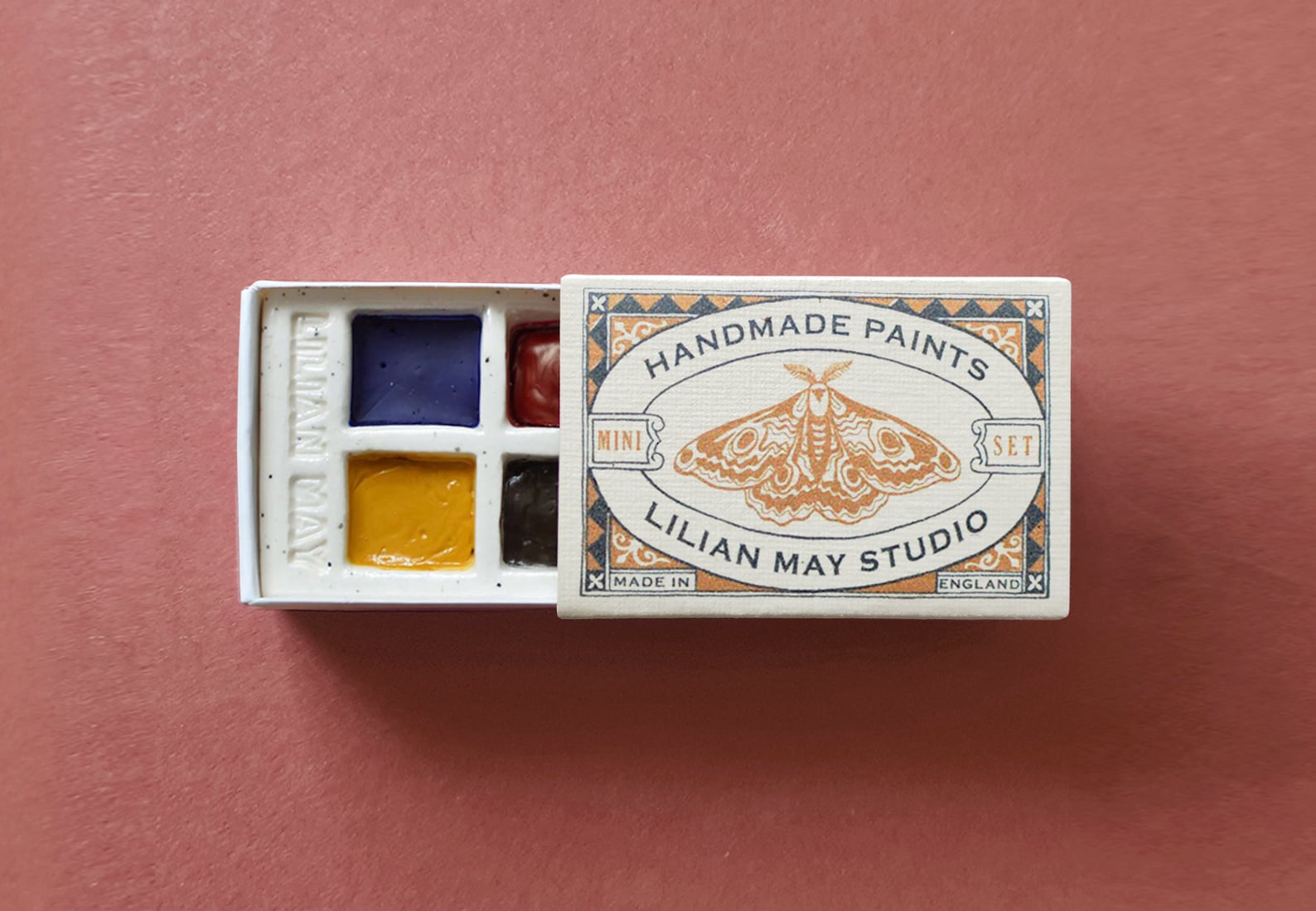 Handmade Watercolour Matchbox Paint Set, Art Gift for Her, Art Gift for ...