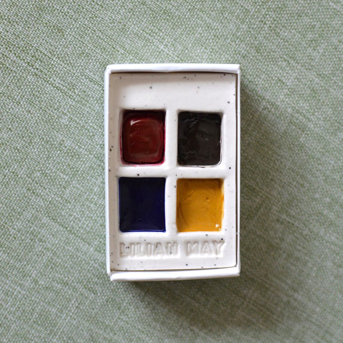 Palette and Matchbox Paint Set Plastic-free Handmade Art - Etsy