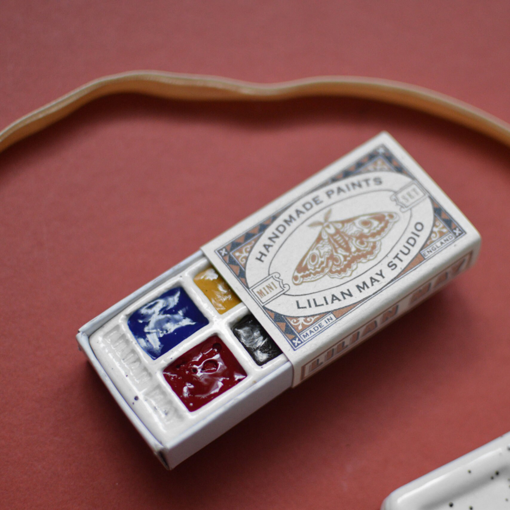 Palette and Matchbox Paint Set Plastic-free Handmade Art - Etsy