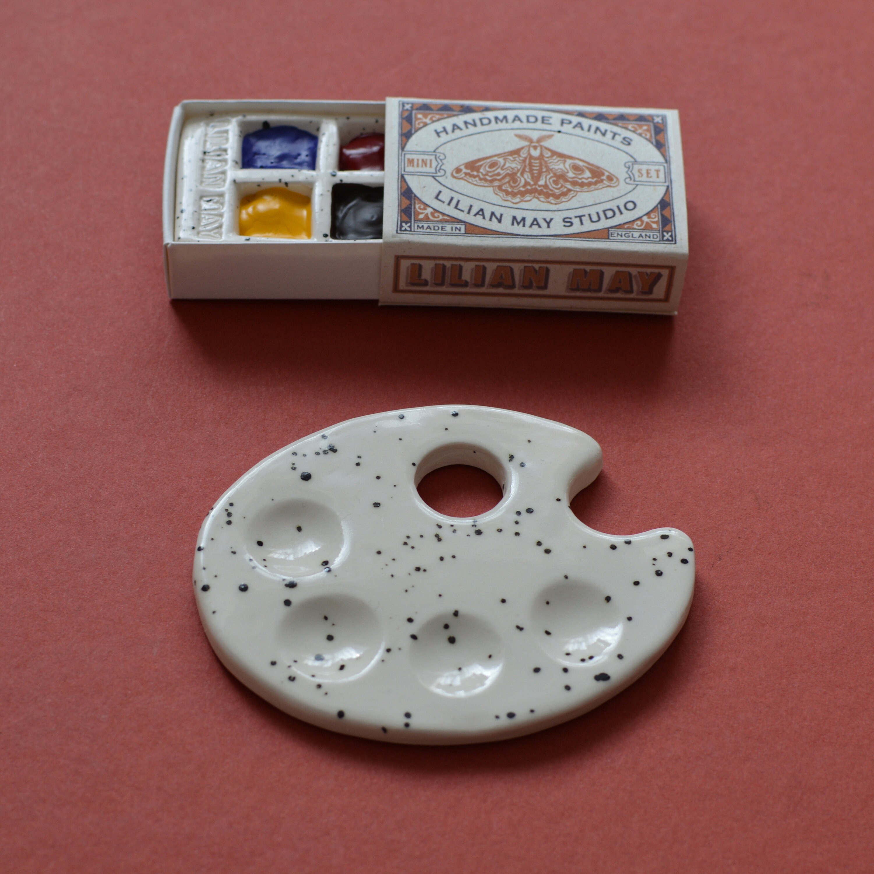 Palette and Matchbox Paint Set Plastic-free Handmade Art - Etsy