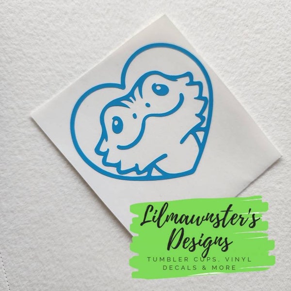 Bearded Dragon Decal - Etsy