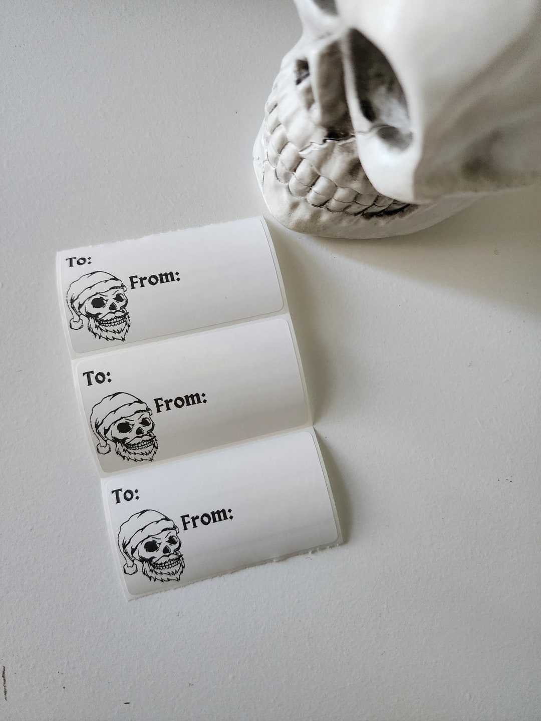 Goth Christmas Tags, Gift Tag Stickers - Etsy