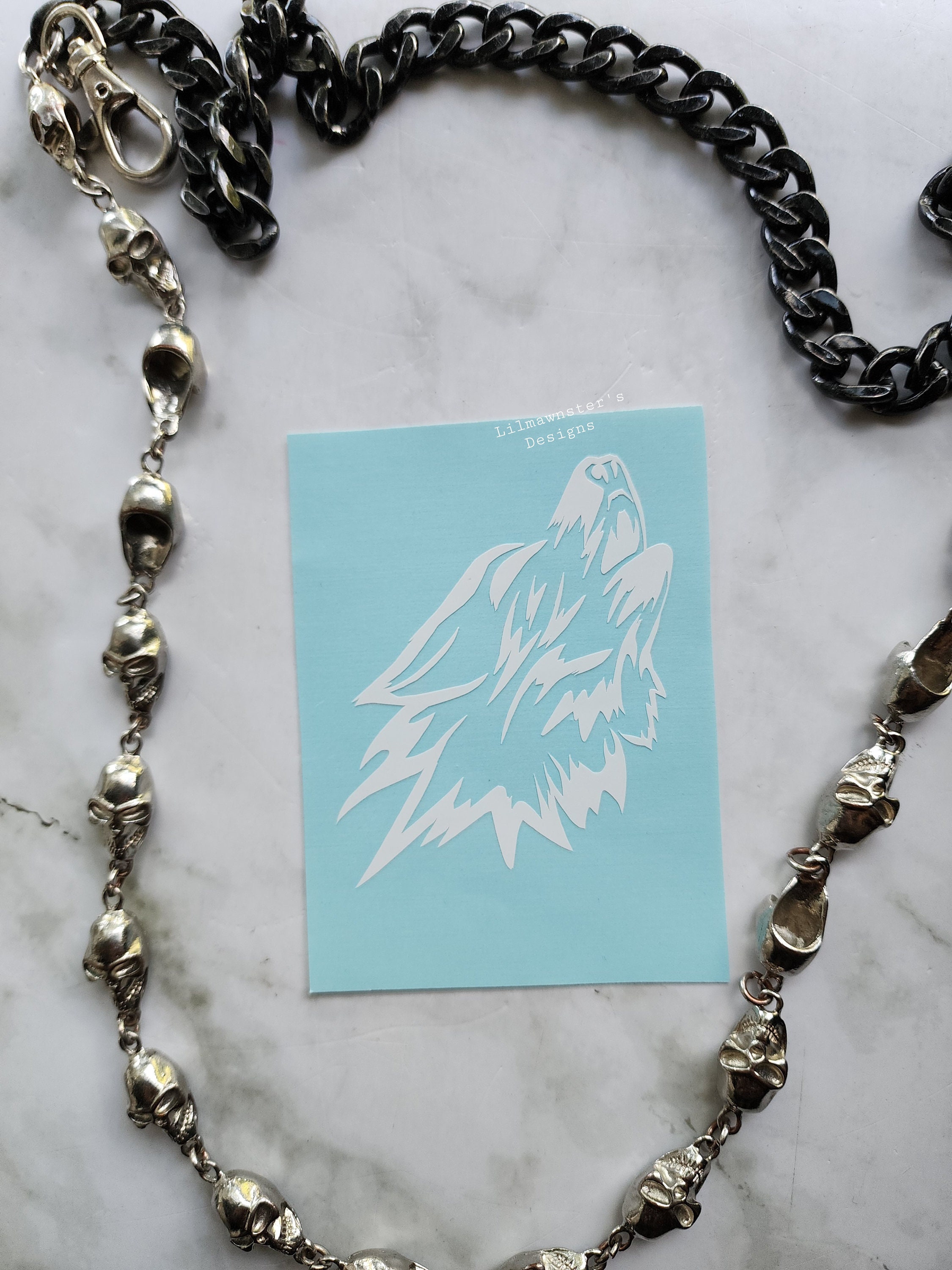 Wolf Decal Sticker, Tribal Wolf Decal - Etsy