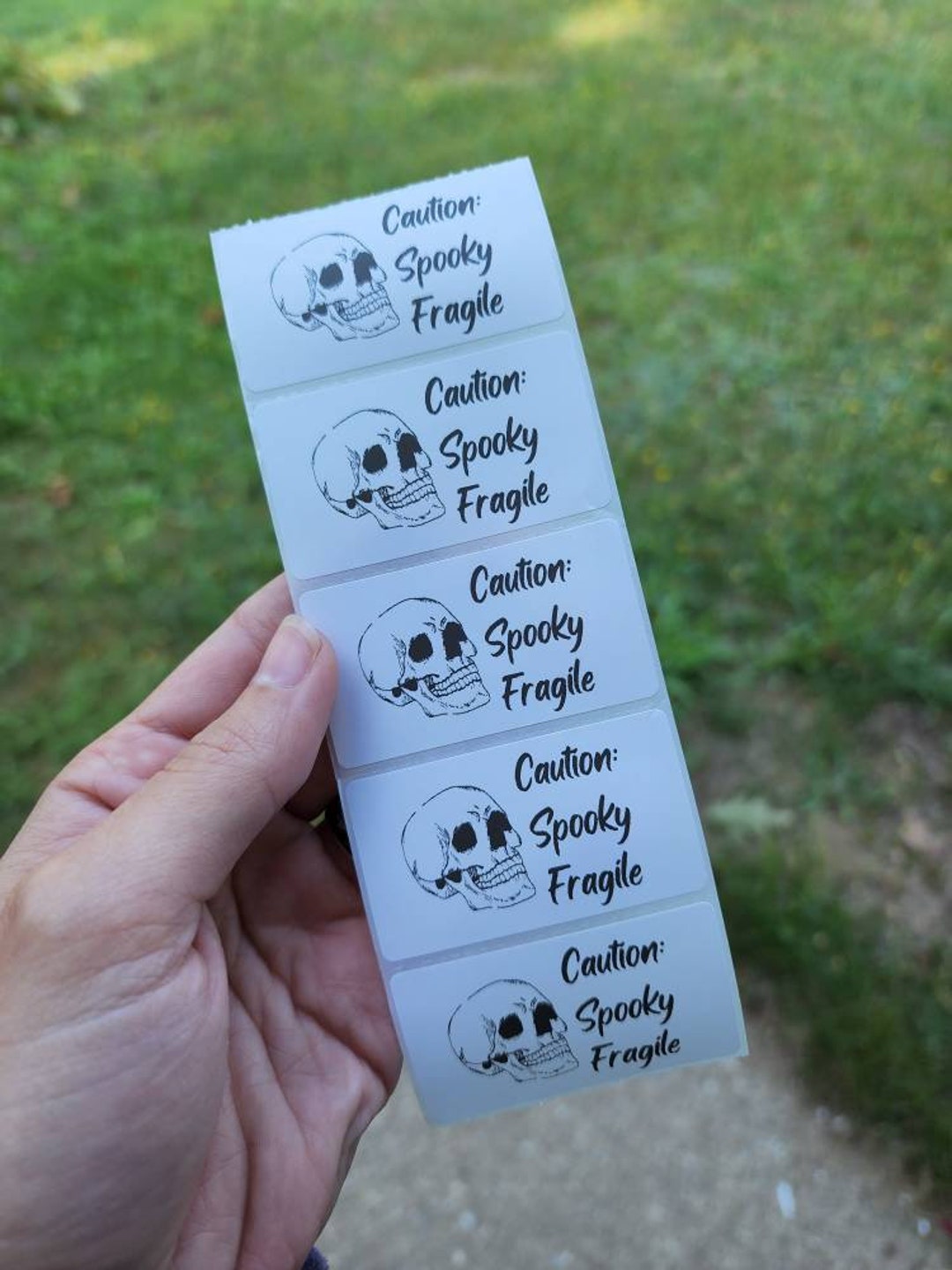 Skull Spooky Mail Stickers, Fragile Stickers, Happy Mail Stickers, Bulk ...