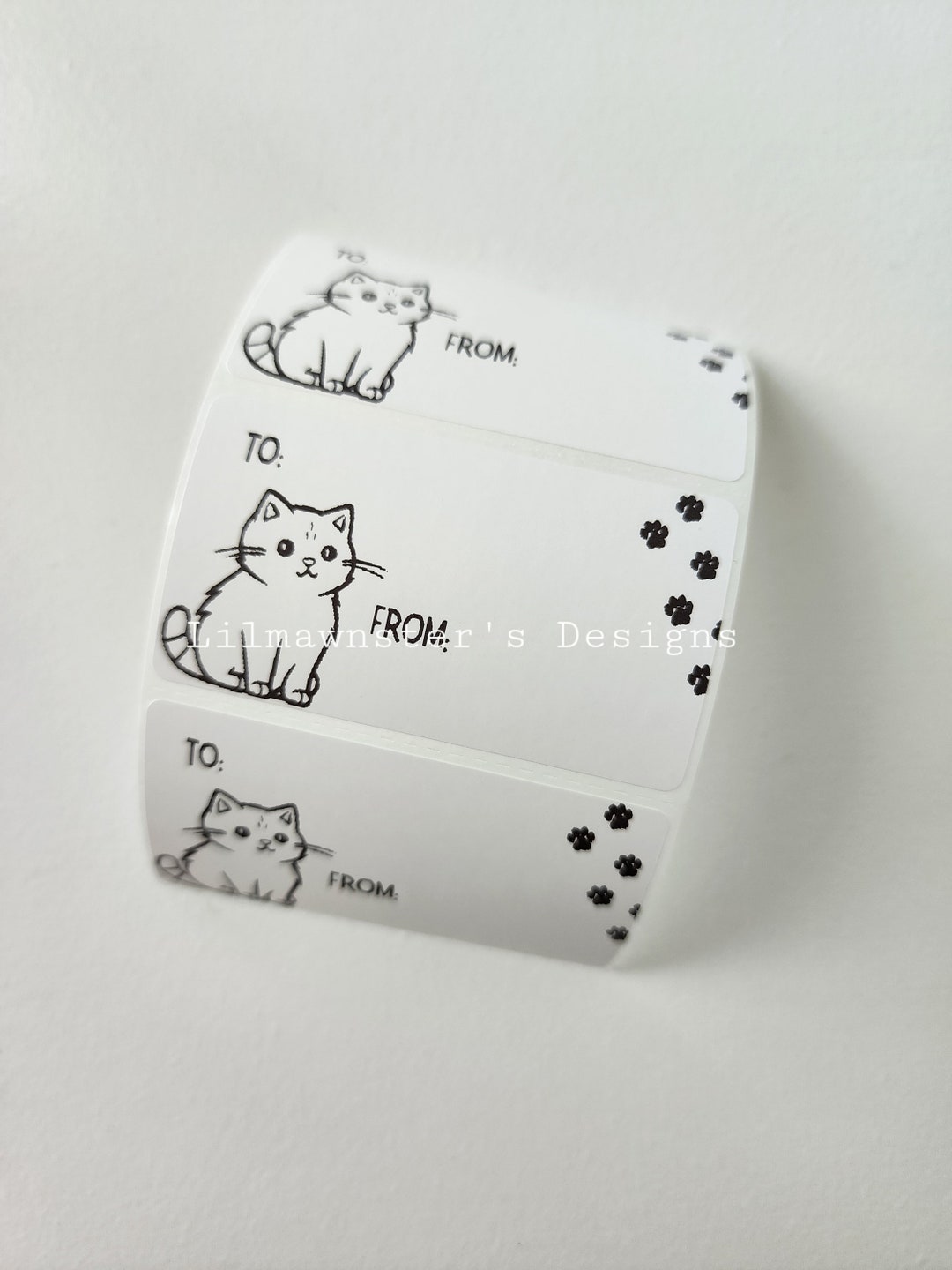 Cat Gift Tags, Gift Tag Stickers, Birthday Gift Tag Stickers - Etsy