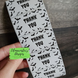 Thank You Bat Stickers, Spooky Business Stickers, Packaging Supplies ...