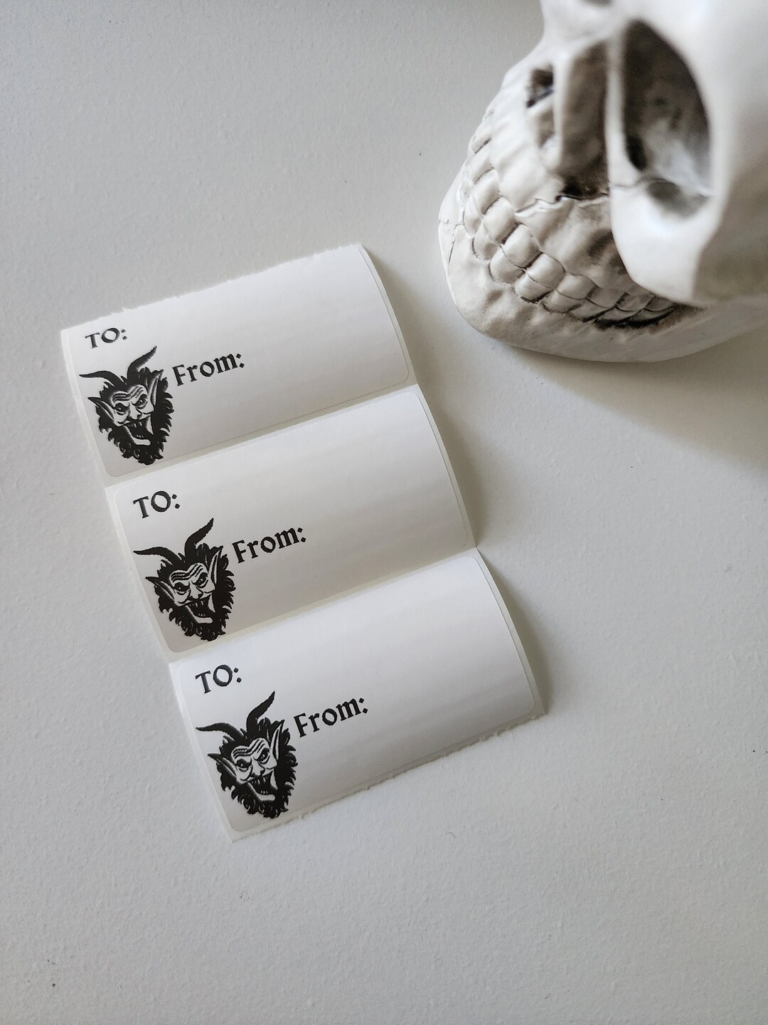 Goth Christmas Tags, Gift Tag Stickers - Etsy