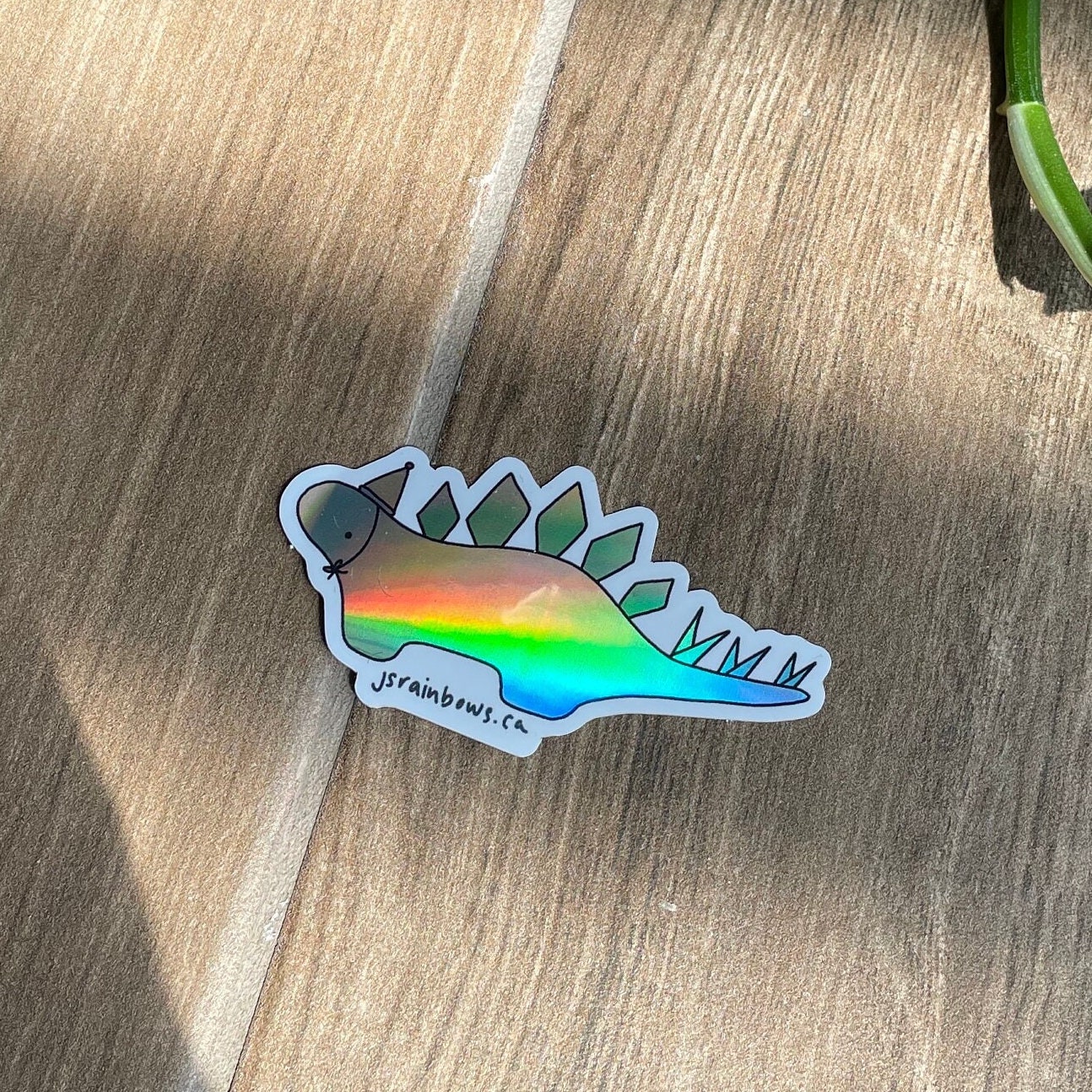 Holographic Stegosaurus / Kentosaurus Die-cut Vinyl Dinosaur - Etsy