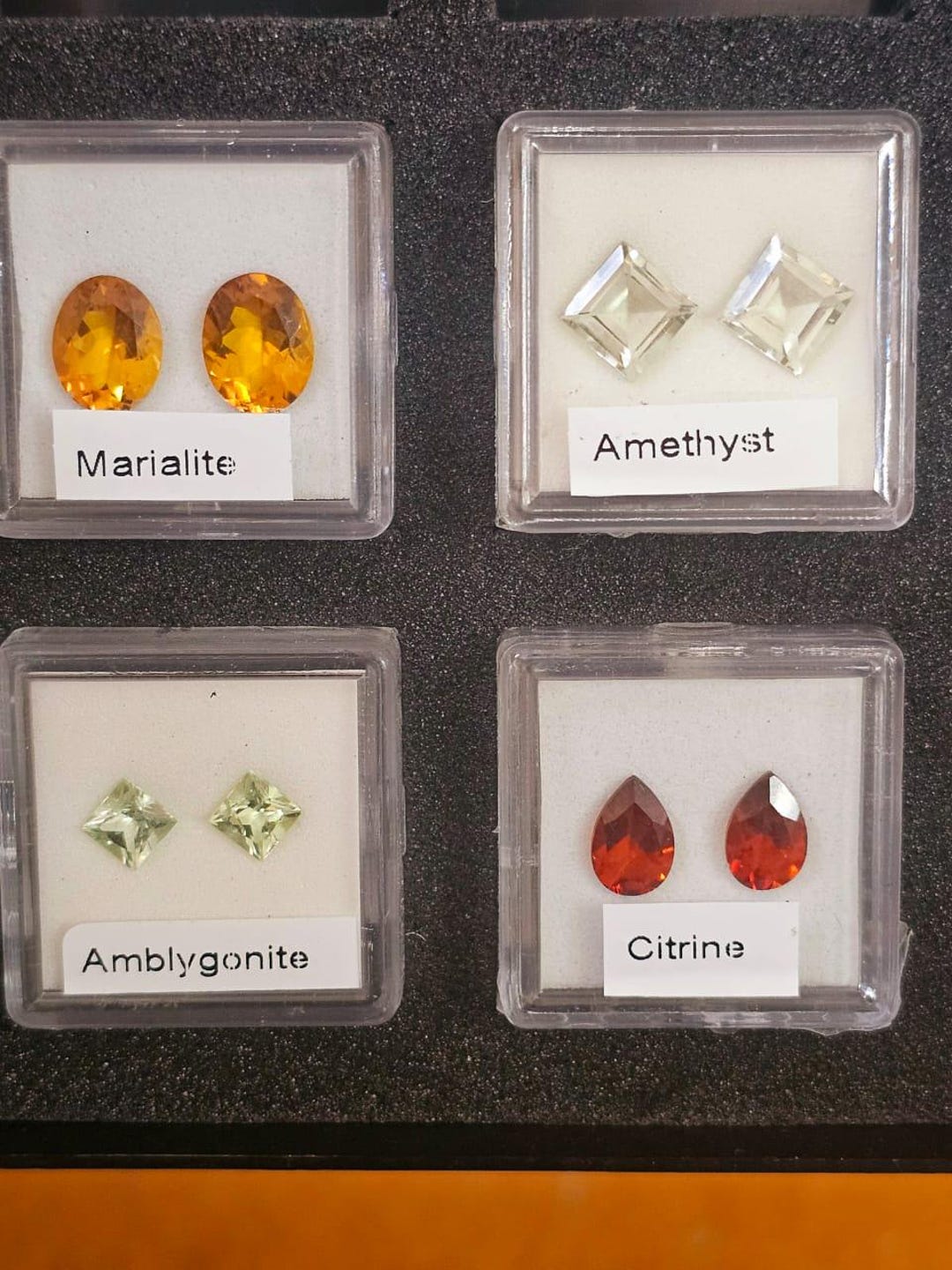 Buy Pairs Earring Marialite, Amethyst, Amblygonite, Citrine Gemstone ...
