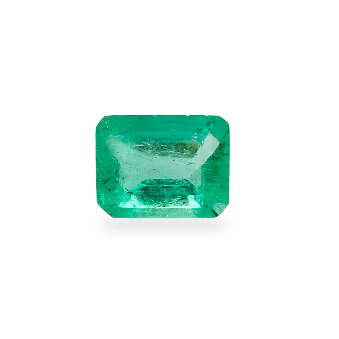 0.60ct Colombian Emerald Octagon Gemstone Faceted Natural - Etsy
