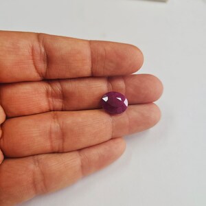 10.00cts Ruby Gemstone 13.50x11.00mm Oval Red Stone Natural Gemstone ...