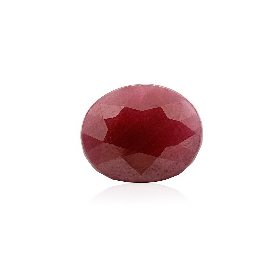 10.00cts Ruby Gemstone 13.50x11.00mm Oval Red Stone Natural Gemstone ...