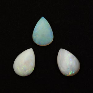 Australian Opal Pear 10x7mm Coober Pedy Opal Natural Gemstone - Etsy
