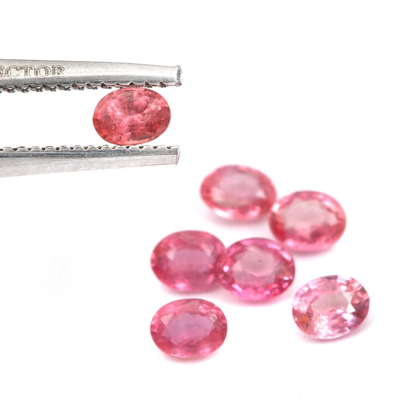 Buy 7pc Lot Padparadscha Sapphire Oval 0.70ct Padmaraga Stone Natural Gemstone Lotus Sapphire Rare Gemstone Making Jewelry BFDS32 Online in India Etsy